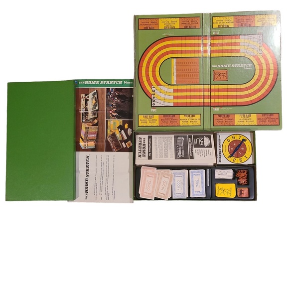 Games | Vintage 197 Hasbro Home Stretch Horse Racing Board Game Very ...